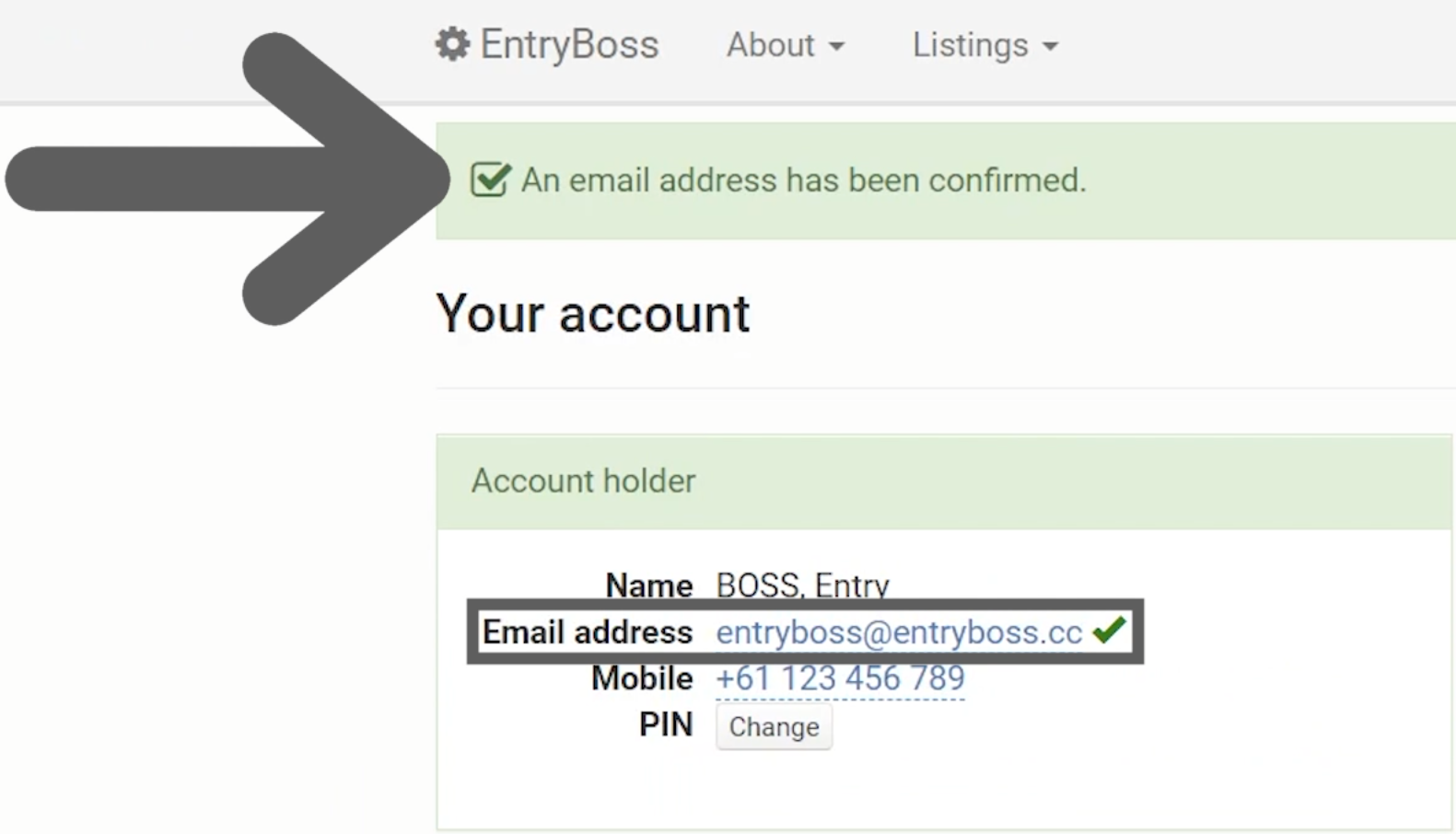 How to change the email of an account